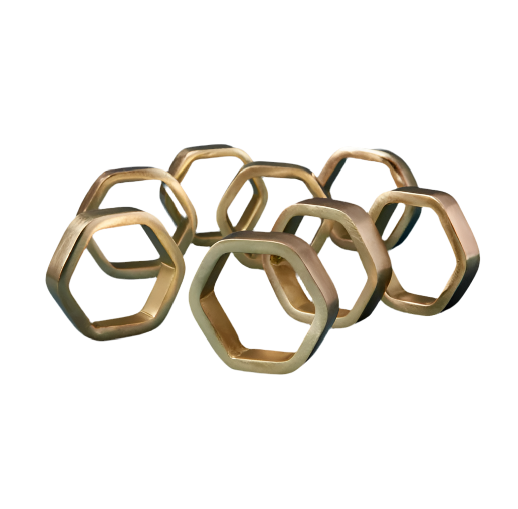 Luxe Hexagon Rings – Sharp Furniture Co.